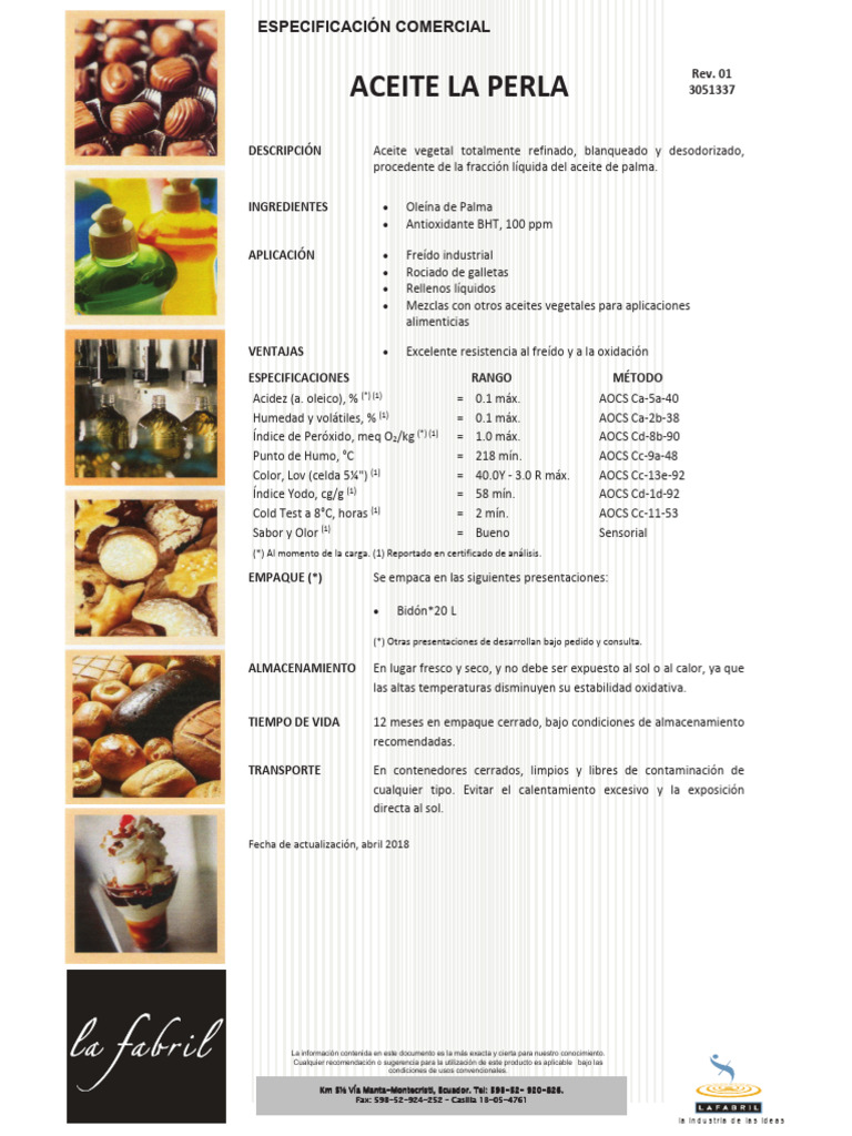 7-FT Aceite La Perla | PDF