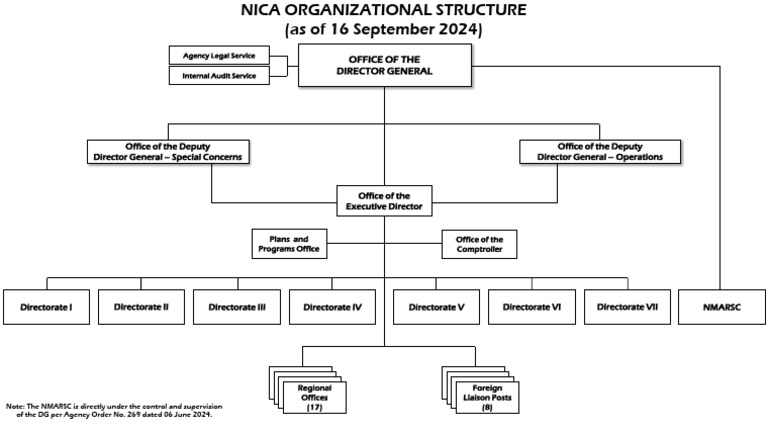NICA Org Structure 16 Sep 2024 | PDF