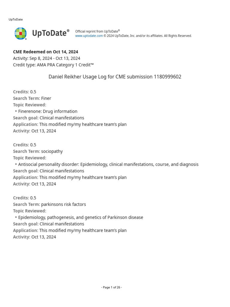 Cme 2024 | PDF | Opioid Use Disorder | Addiction