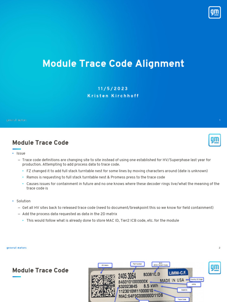 Module Trace Code Alignment Guide | PDF | Computing | Computer Programming