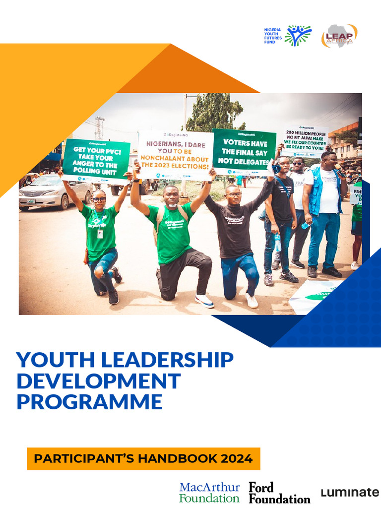 YLDP 2024 Participant Handbook | PDF | Sustainability | Leadership
