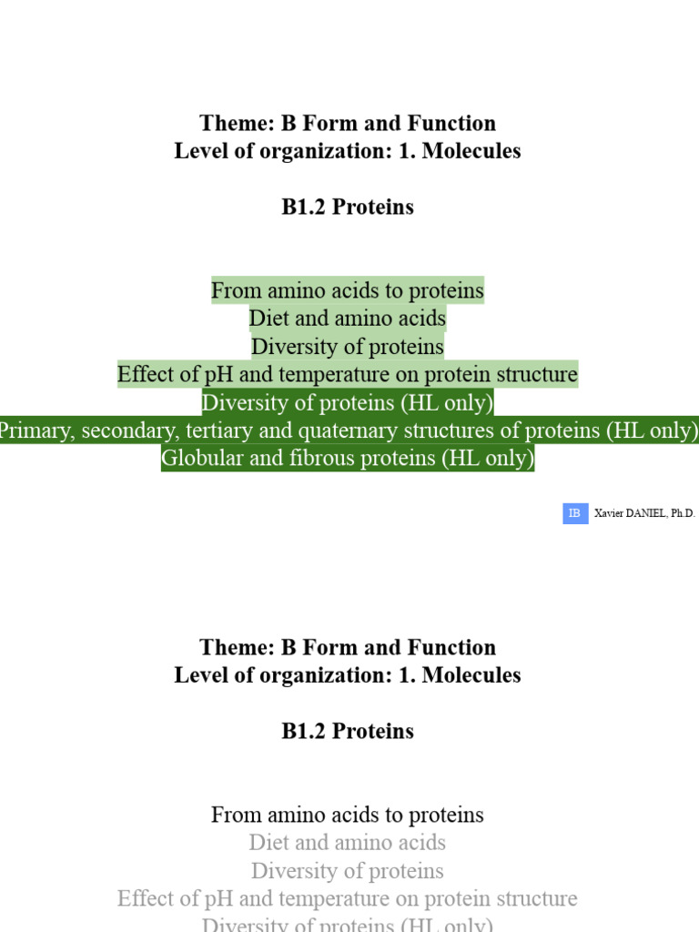 B1_2_Proteins | PDF | Protein Structure | Proteins