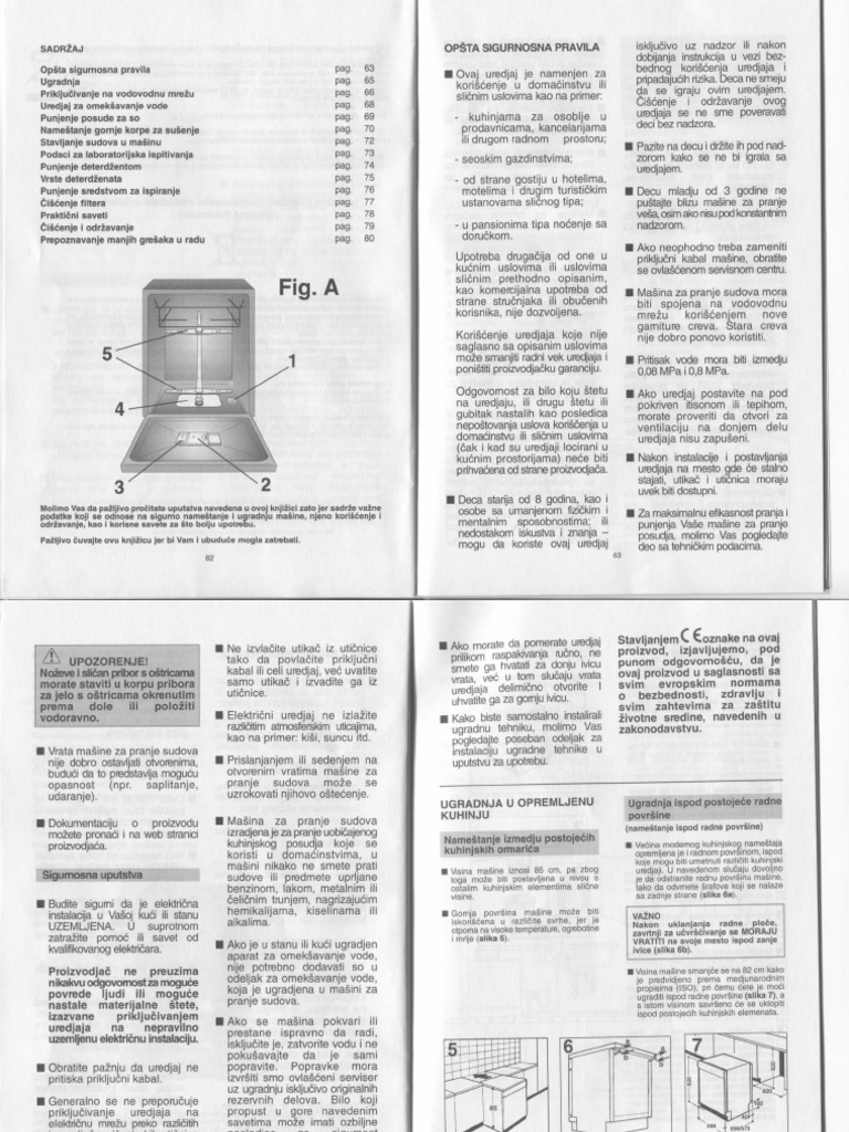 Candy CDPM 3ds62dw Setup Manual | PDF