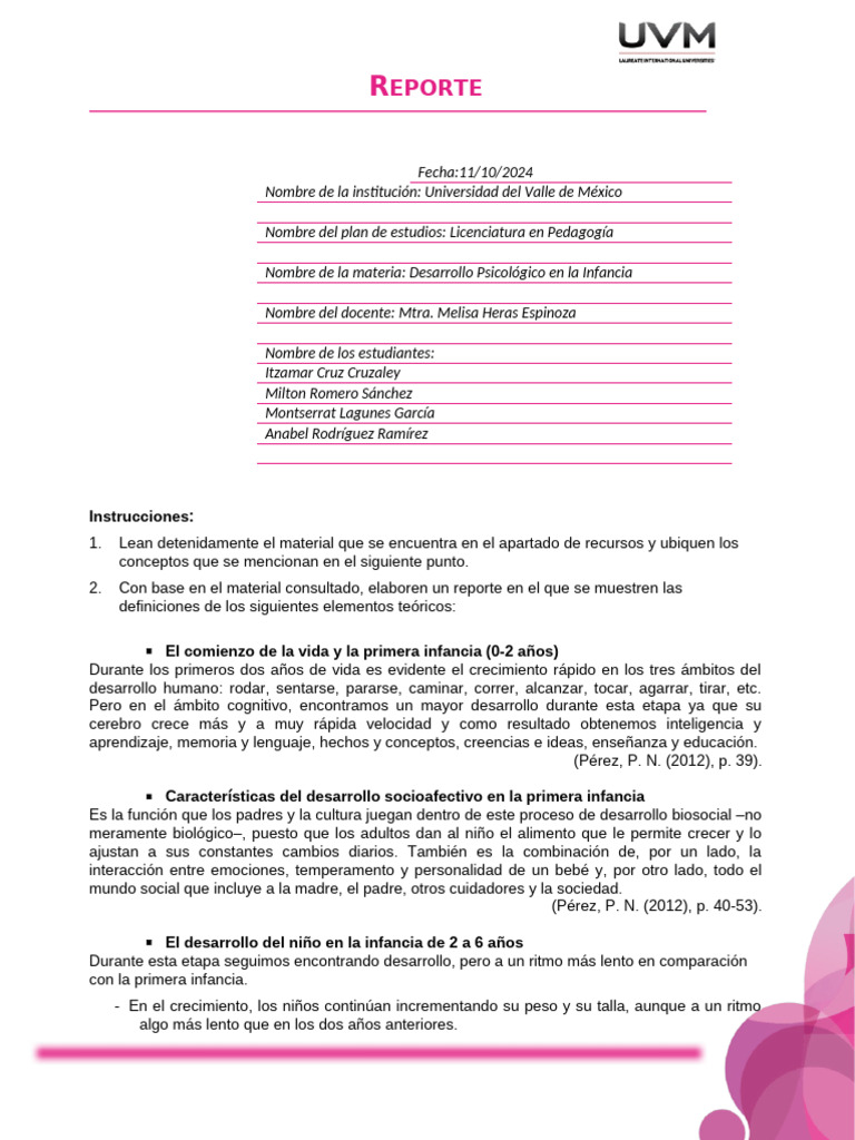 ACT_7_REPORTE[1] | PDF | Socialización | Sicología