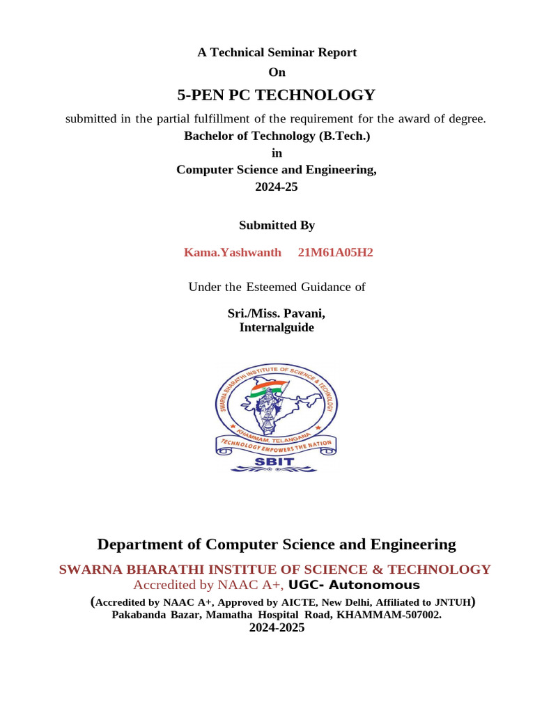 Model Seminar Report | PDF
