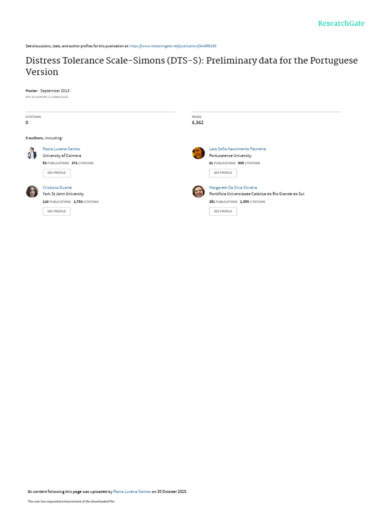 DTS Scale Portugueseversion | PDF