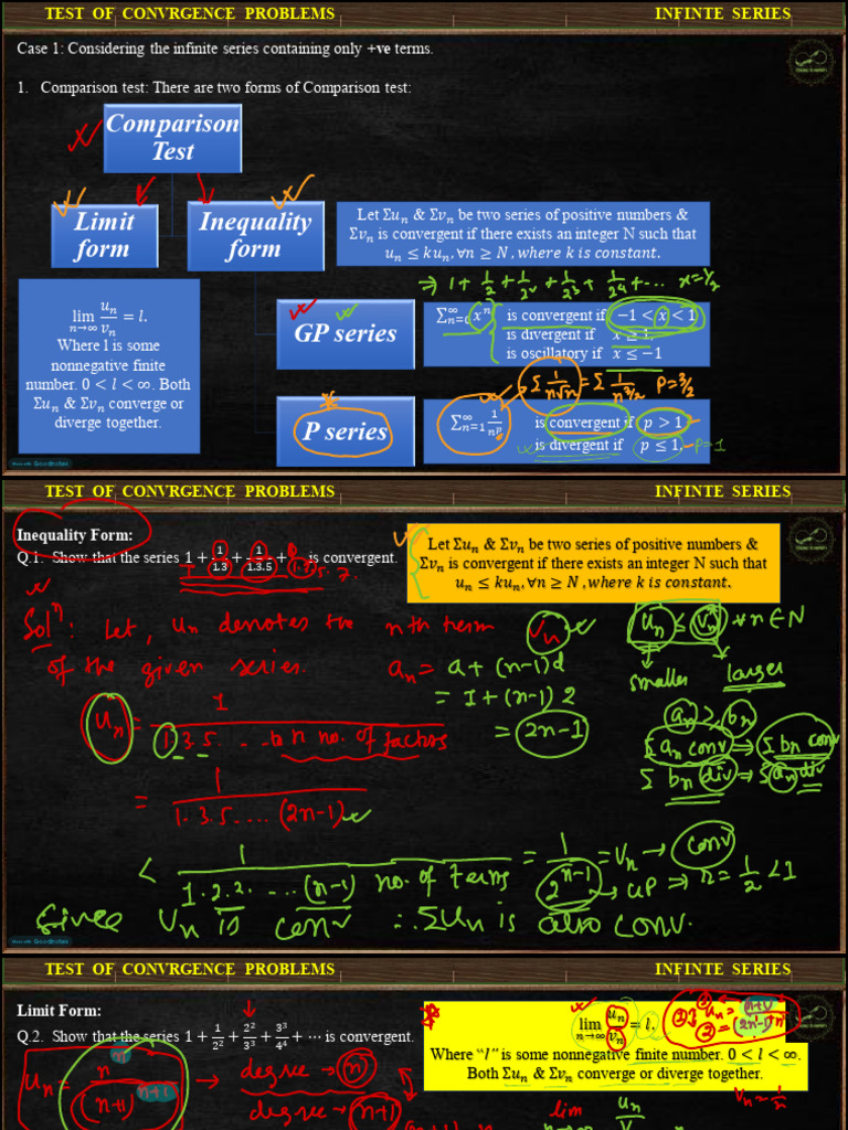 Test of Convergence | PDF | Series (Mathematics) | Numbers