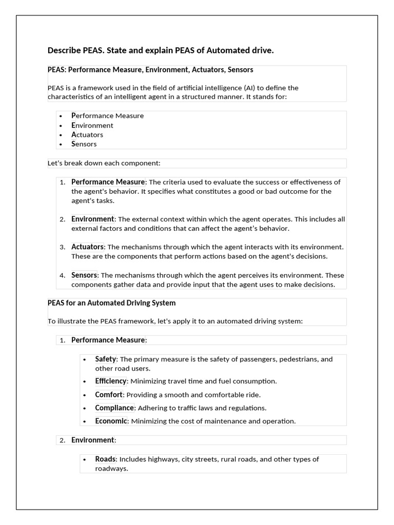 Describe PEAS | PDF | Mathematical Optimization | Applied Mathematics