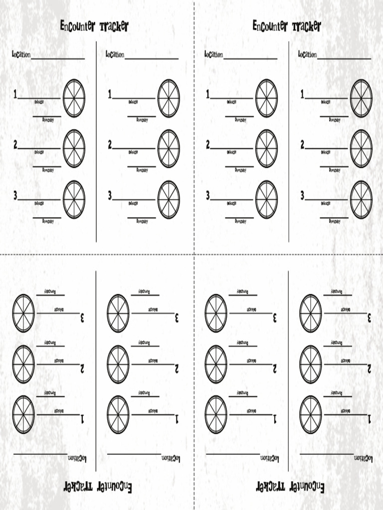 30 Mins Encounter Sheets | PDF