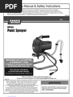 Z-Spray Owner's Manual and Maintenance Guide | PDF | Gasoline | Pump