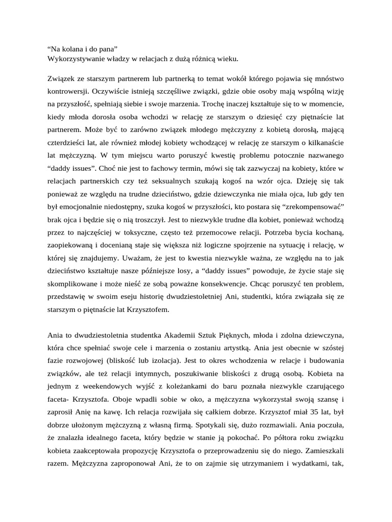 Esej 2 - Władza | PDF