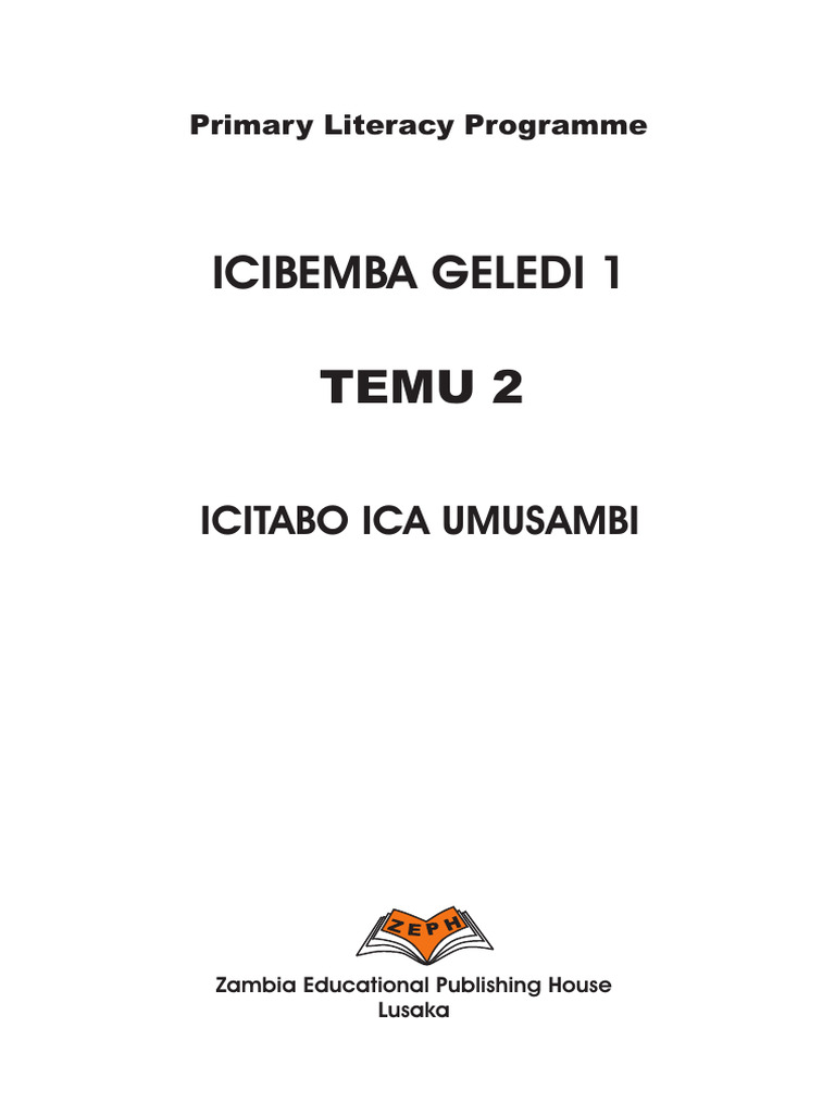Icibemba Grade 1 Term 2 | PDF | Languages Of Africa