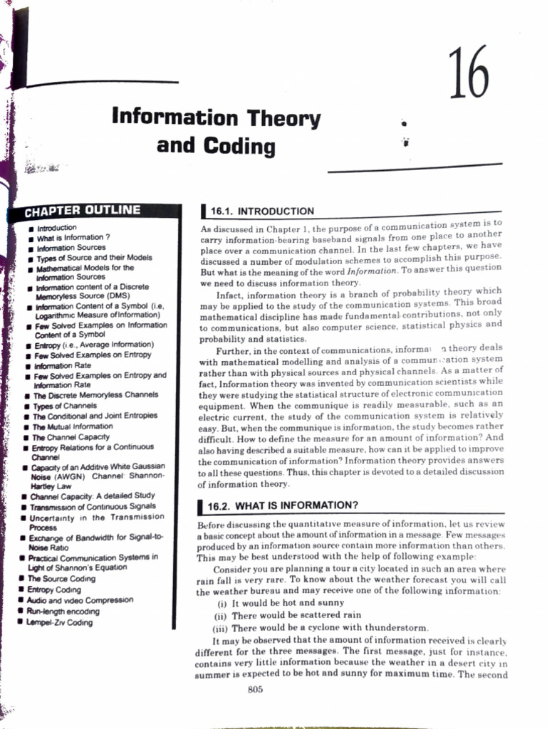 Information Theory | PDF