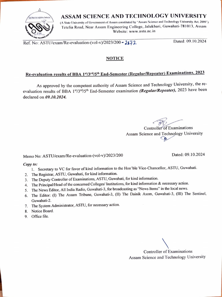 BBA Result Rev | PDF