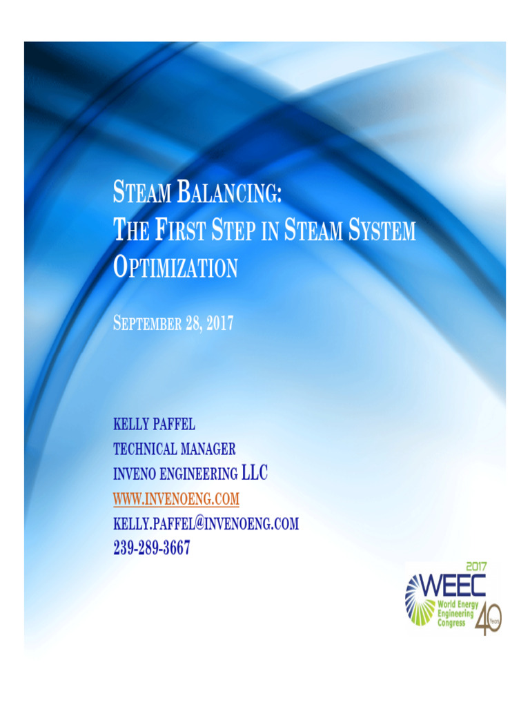 2017 Steam Balancing Presentation AEE Conference | PDF | Steam | Boiler