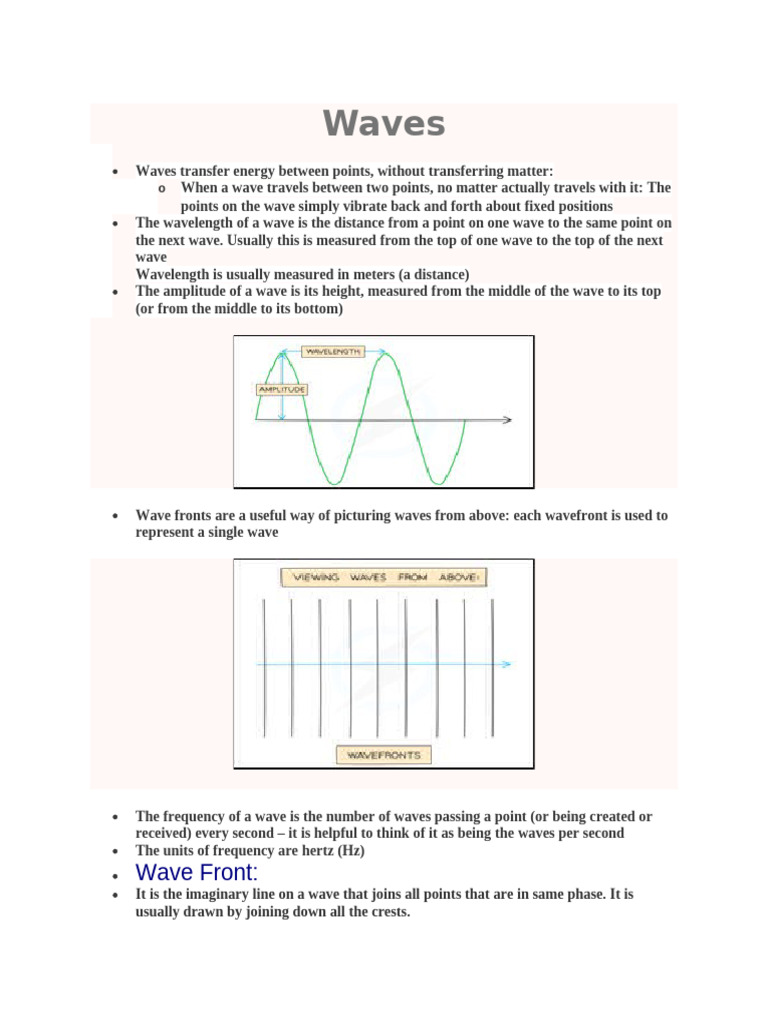 Waves | PDF | Waves | Wavelength