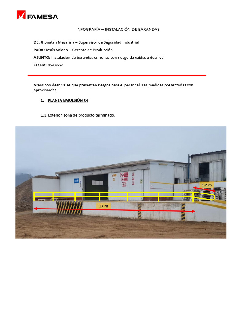 Infografía - Instalación de Barandas | PDF