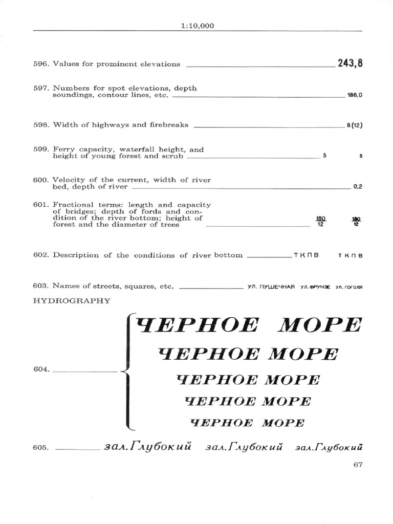 Soviet Topographic Map Symbols-Sayfalar-5 | PDF | Contour Line | Map