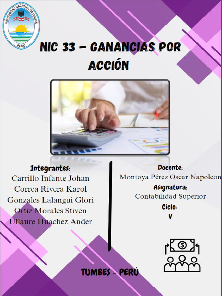 Nic 33 - Ganancias Por Accion | PDF | Compartir (Finanzas) | Opción (Finanzas)