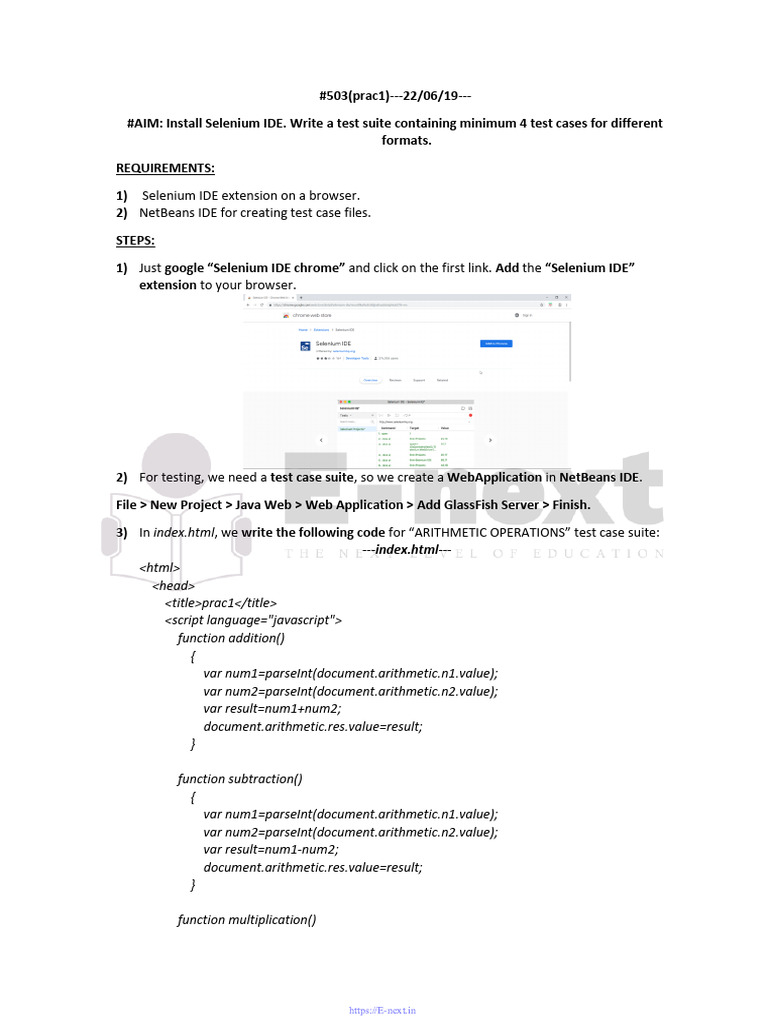 STQA Journal (2019) (E-Next - In) | PDF | Selenium (Software) | Software Engineering