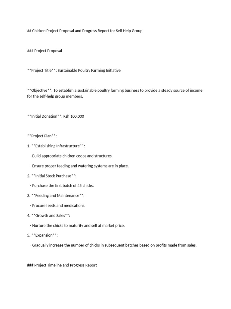 Poultry Farming Project Overview | PDF | Debits And Credits | Poultry ...