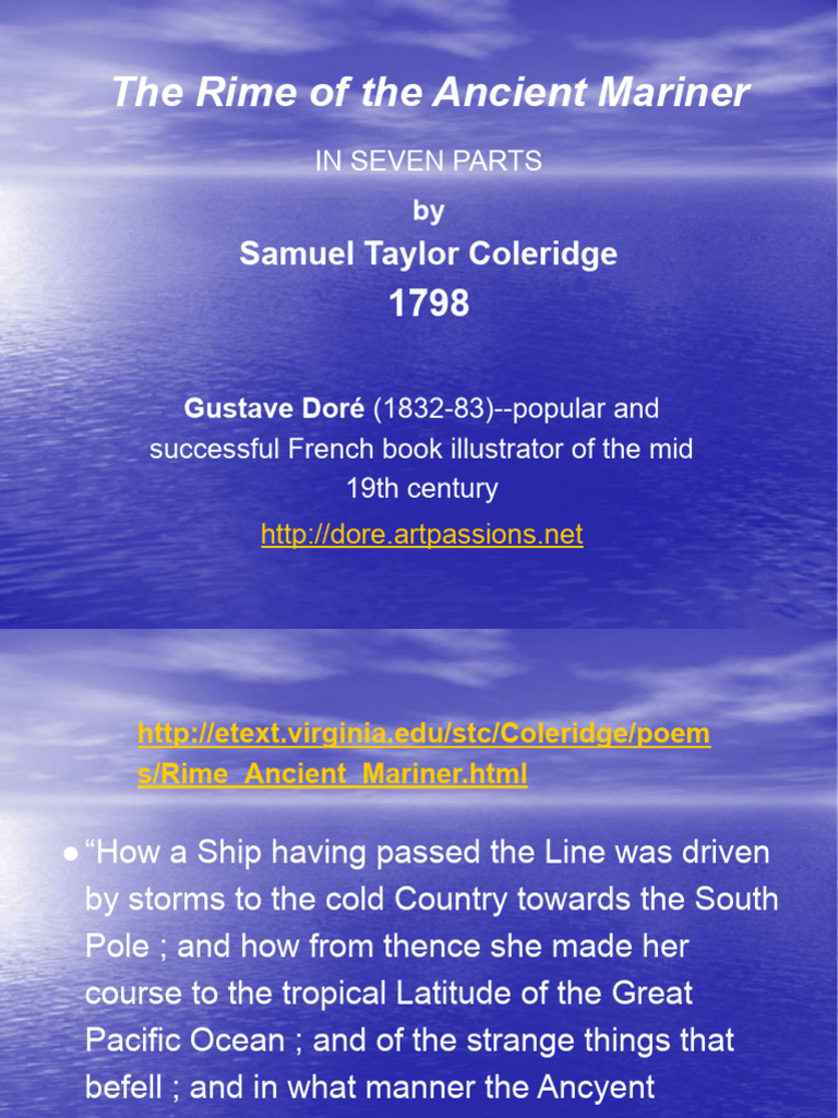 The Rime of The Ancient Mariner | PDF | Ballad | Poetry