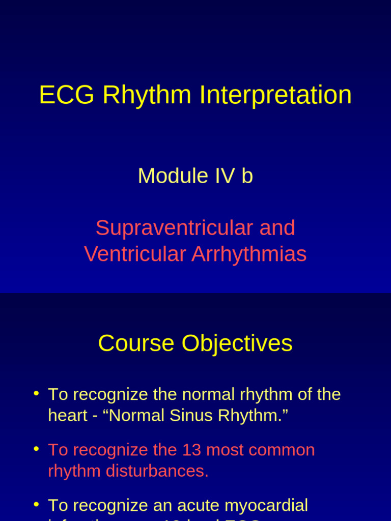Module 4b Ecg | PDF | Electrocardiography | Heart