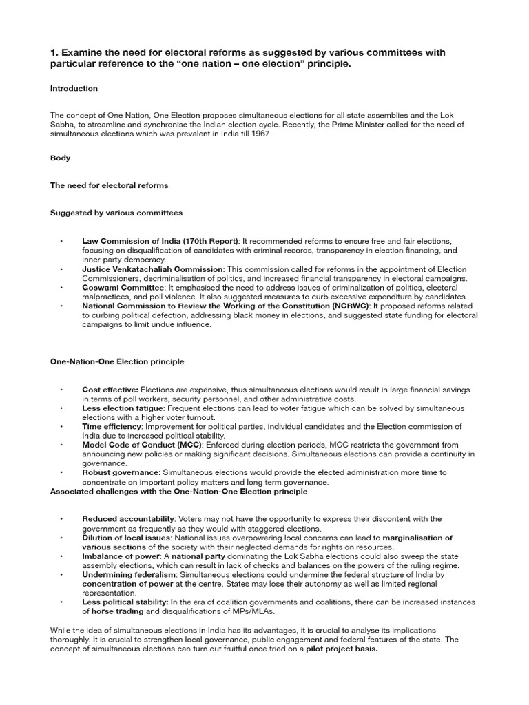 GS2 Mains 2024 (Pointers) | PDF | Arbitration | Alternative Dispute Resolution