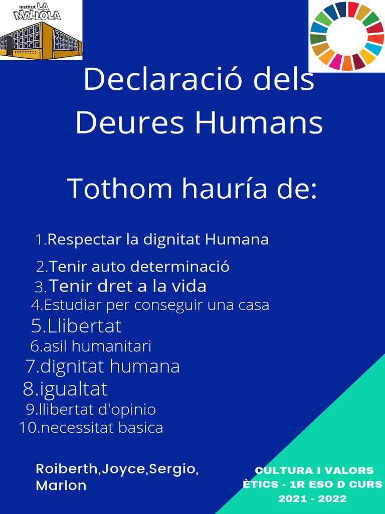 Declaració Dels Drets Humans | PDF