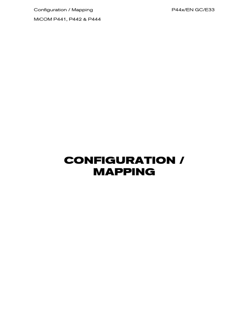 MiCOM P44x Configuration Guide | PDF | Databases | Relay