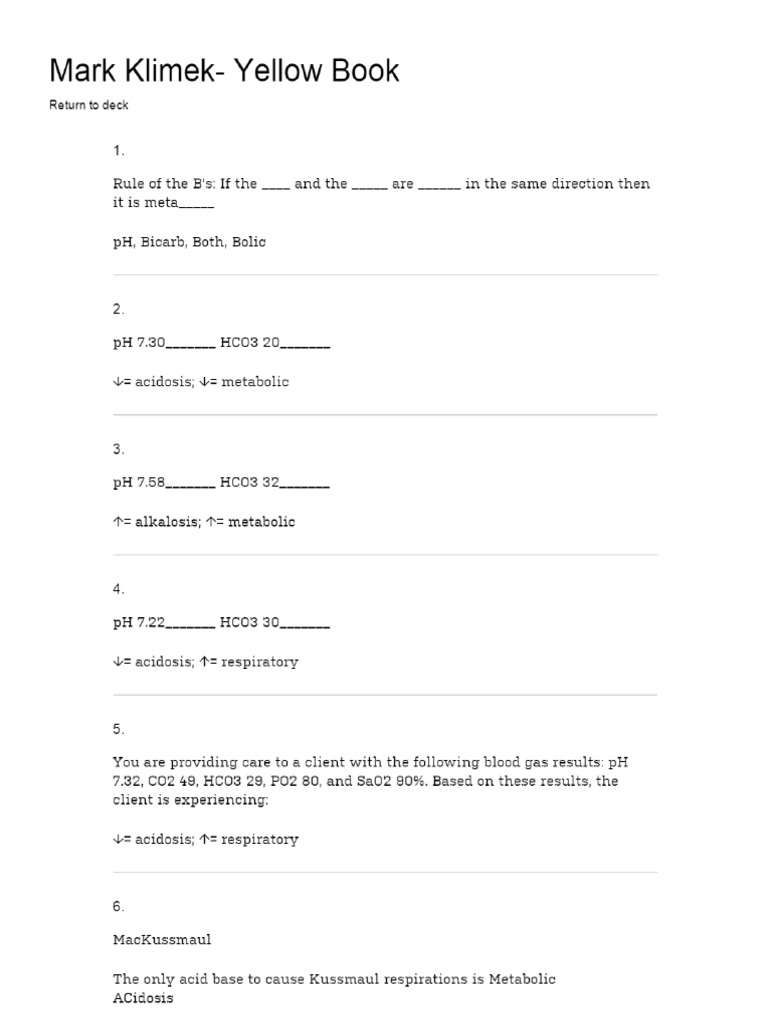 Mark Klimek Yellow Book PDF | PDF