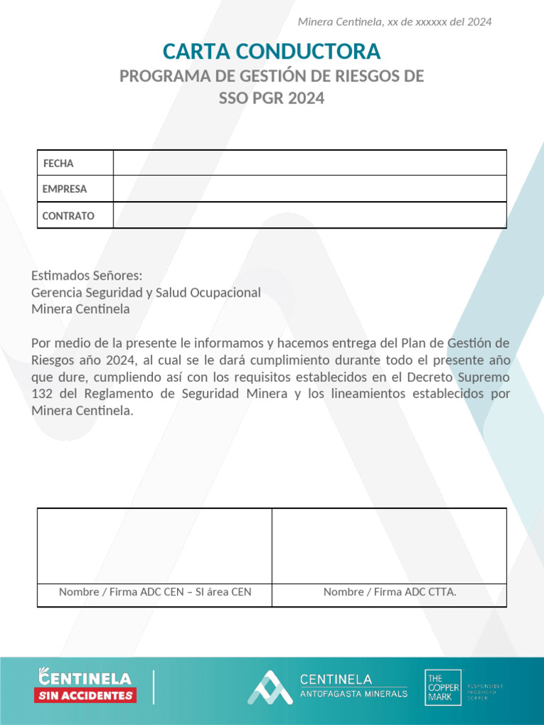 Carta Conductora PGR 2023 | PDF | Negocios