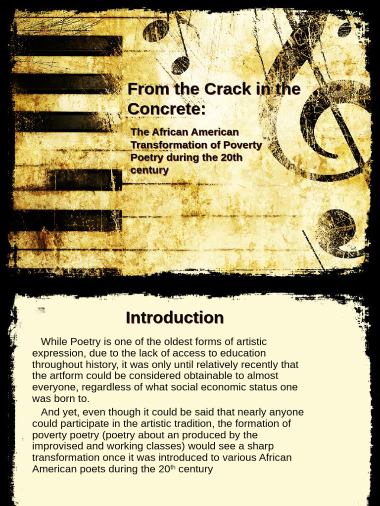 African American Poverty Poetry Evolution | PDF | Landlord