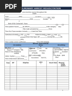 CPR Form | PDF | Cardiopulmonary Resuscitation | Cardiac Arrest