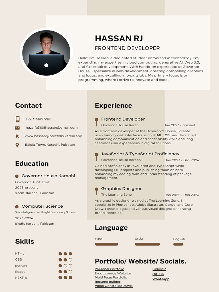 hassanrj-resume | PDF | Java Script | Web Development