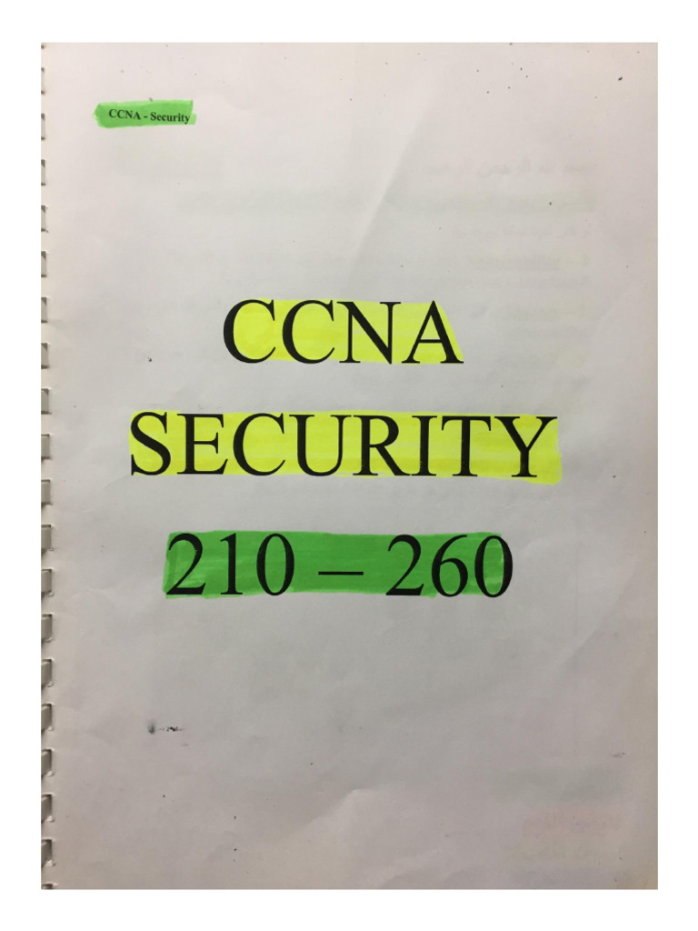CCNA security 210-260 part 1 | PDF