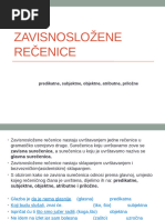 ZAVISNOSLOZENE RECENICE 8. Razred | PDF