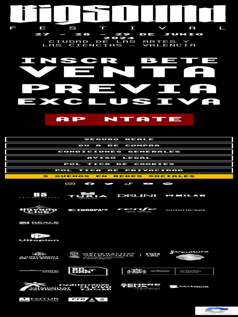 Preventa BIGSOUND 2024 | PDF