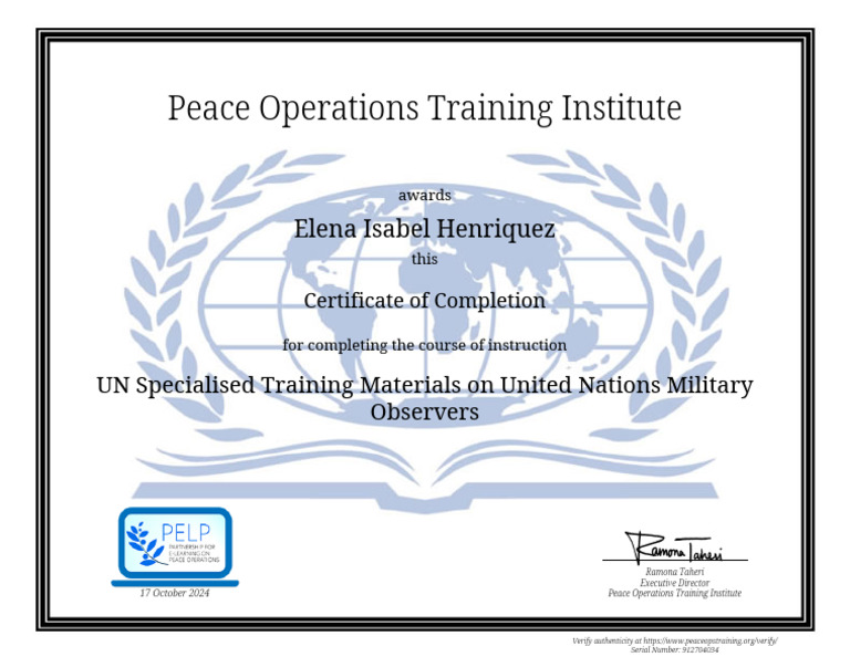 Unmo STM en 2021 Certificate | PDF