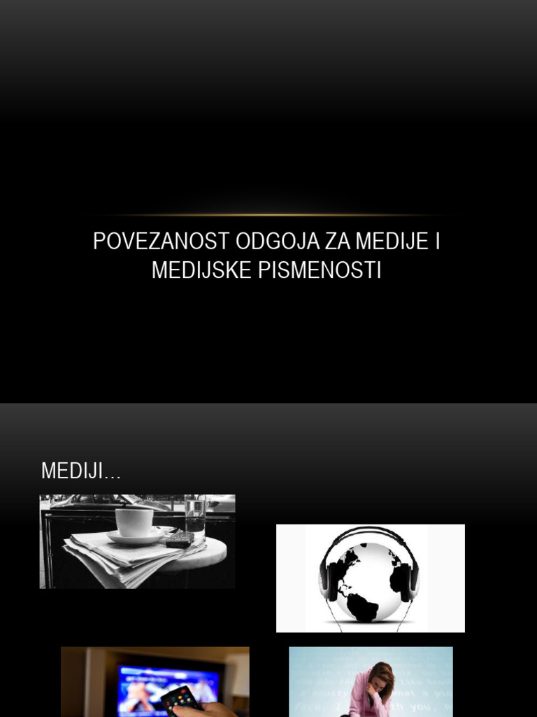 Odgoj Mediji | PDF