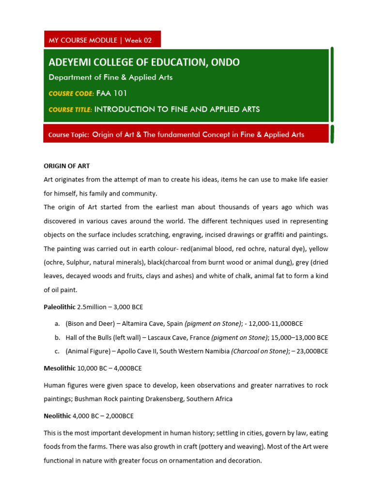 Week 02 - FAA 101 - Origin & Fundametal Concept | PDF | Composition ...