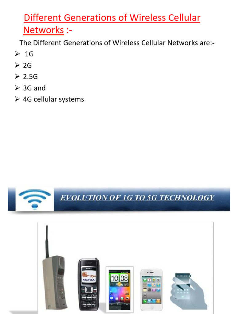 Wireless Communication PPT 4-Unit 1 | PDF | Cellular Network | 3 G
