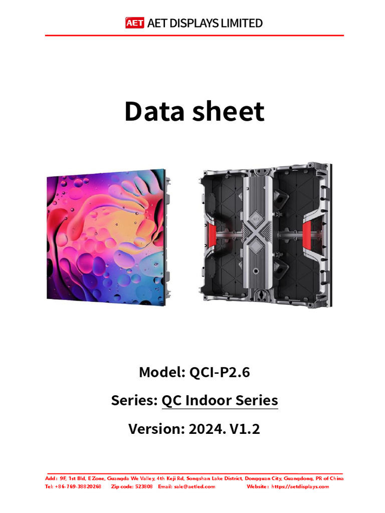 QC P2.6 Indoor Rental Cabinet | PDF | Display Technology | Electronics