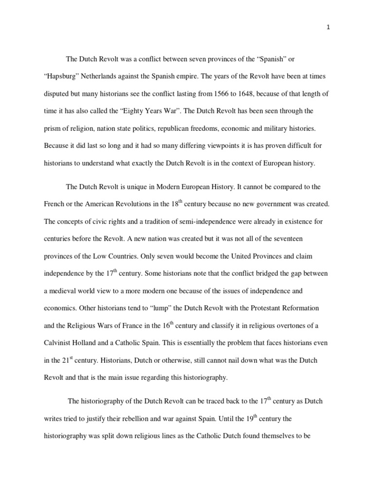 The Dutch Revolt A Bibliography | PDF | Army | Netherlands