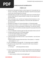 Senior Three Mathematics Scenario Questions-1 | PDF | Metre | Area