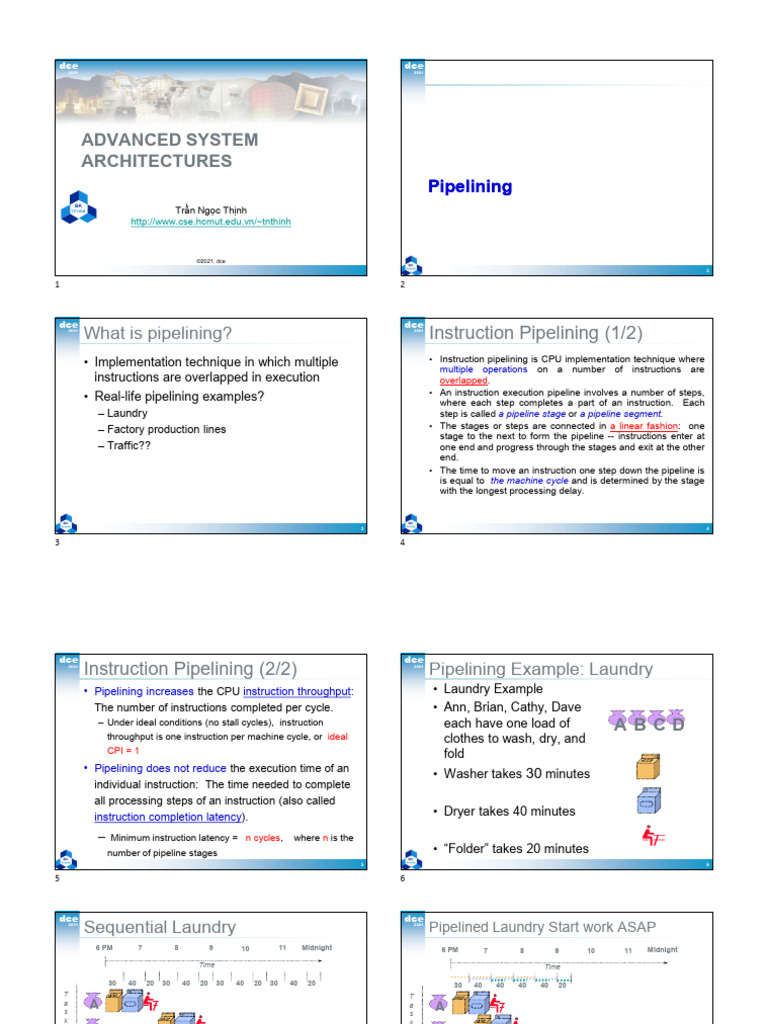 Lec03-pipelining_2021 | PDF | Central Processing Unit | Integrated Circuit