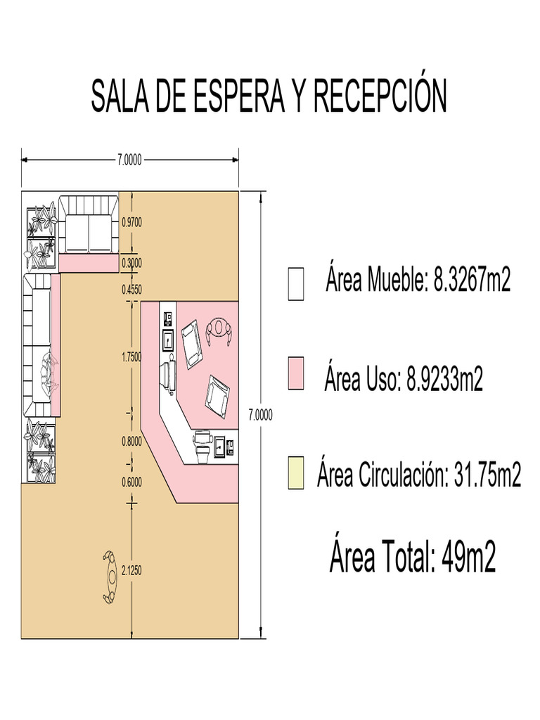 Estudio de Areas - Recepcion y Sala de Espera | PDF | Hogar, jardinería y bricolaje | Tecnología