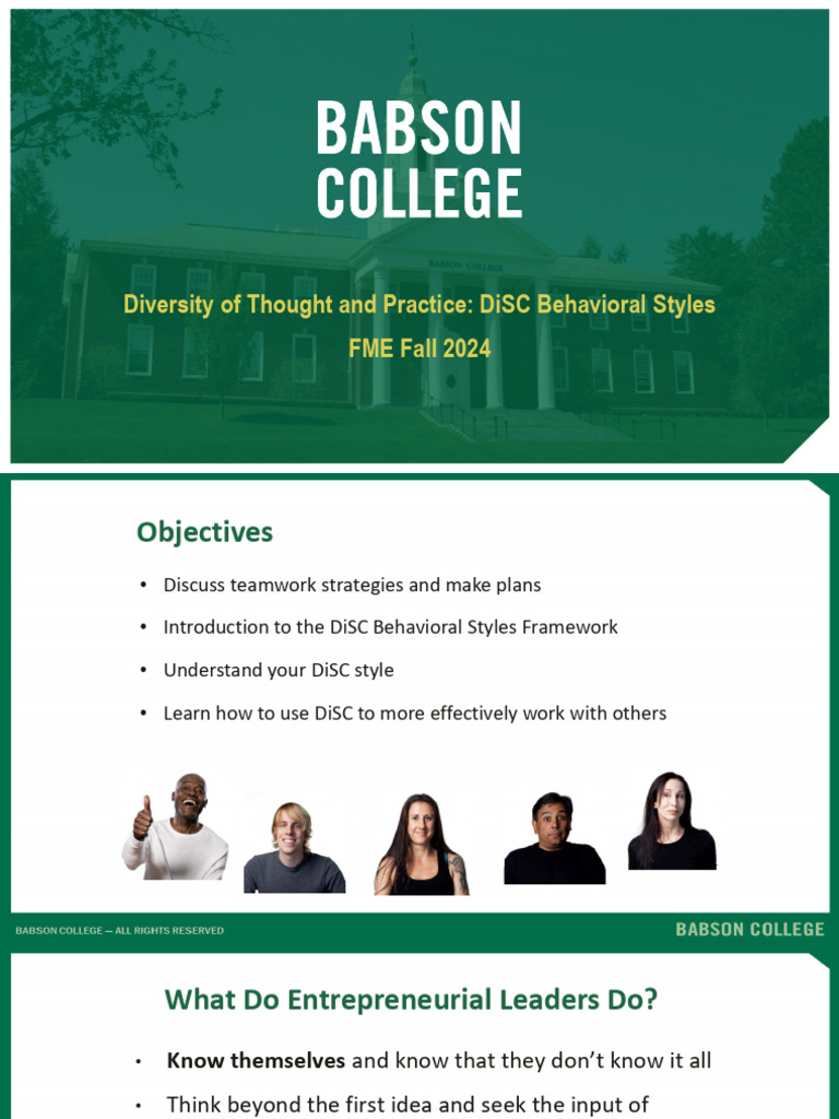 DiSC Behavioral Styles for Teamwork | PDF | Emotional Intelligence ...