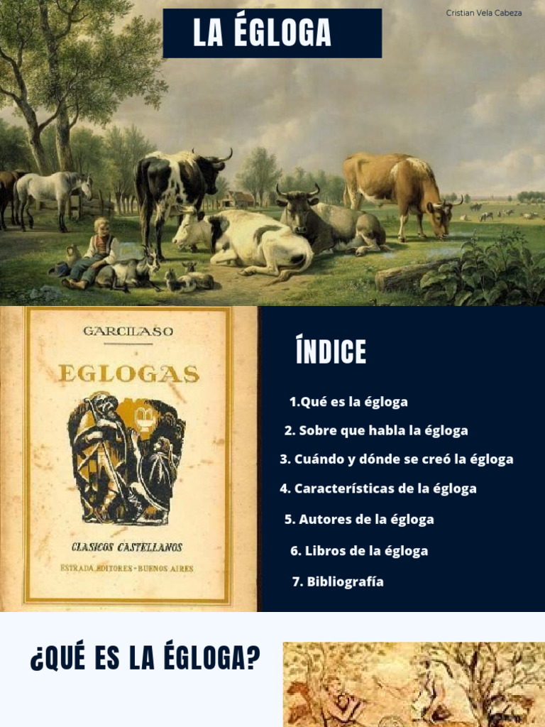 Presentación sobre la Égloga | PDF