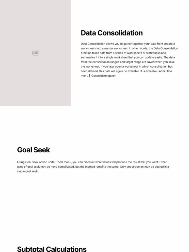 Data Consolidation | PDF